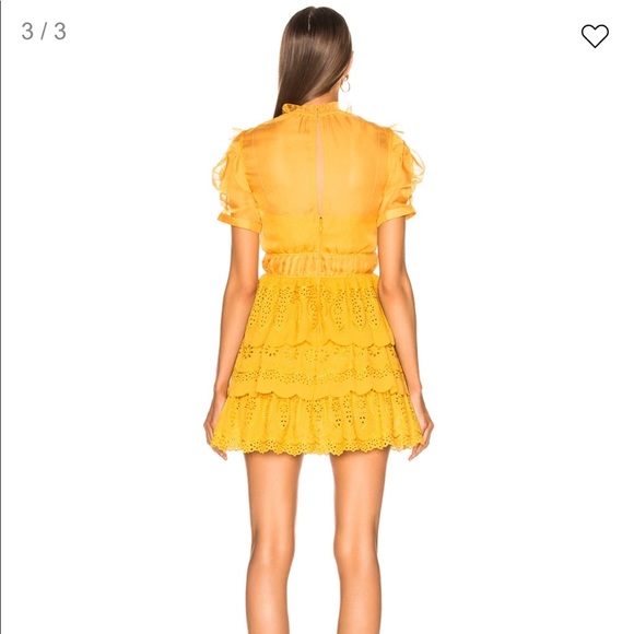 Self-Portrait | Dresses | Nwt Self Portrait Embroidered Tiered Mini ...